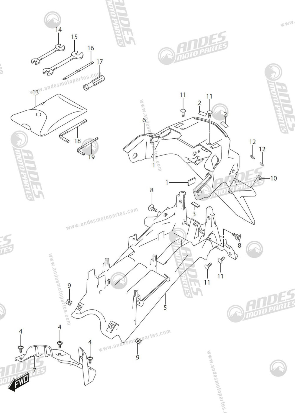 REAR FENDER | (2020) - Suzuki