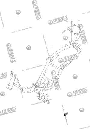 FRAME | VIVA R WHITE SPECIAL EDITION TQM 110 (2014) - Suzuki